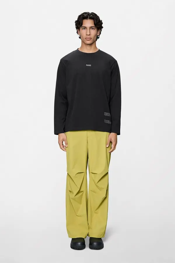 Rains Classic Long Sleeve T-shirt - Black