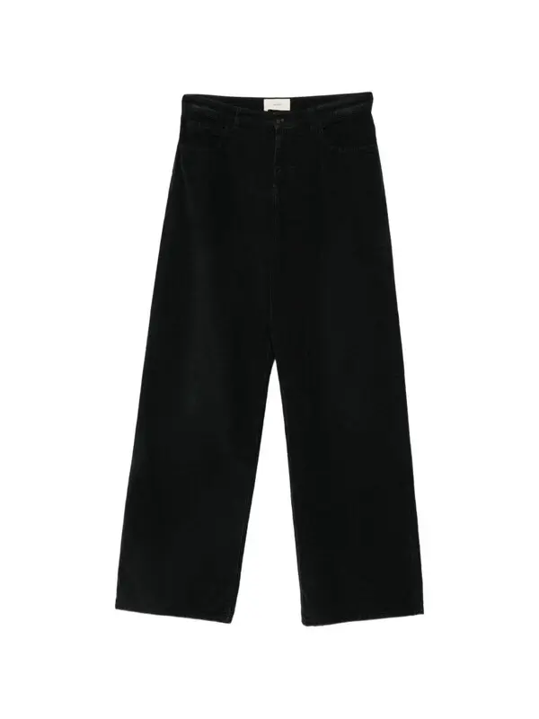 THE ROW Eglitta Velvet Trousers - Black