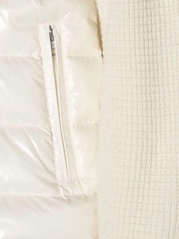 Moncler Wool And Nylon Padded Cardigan