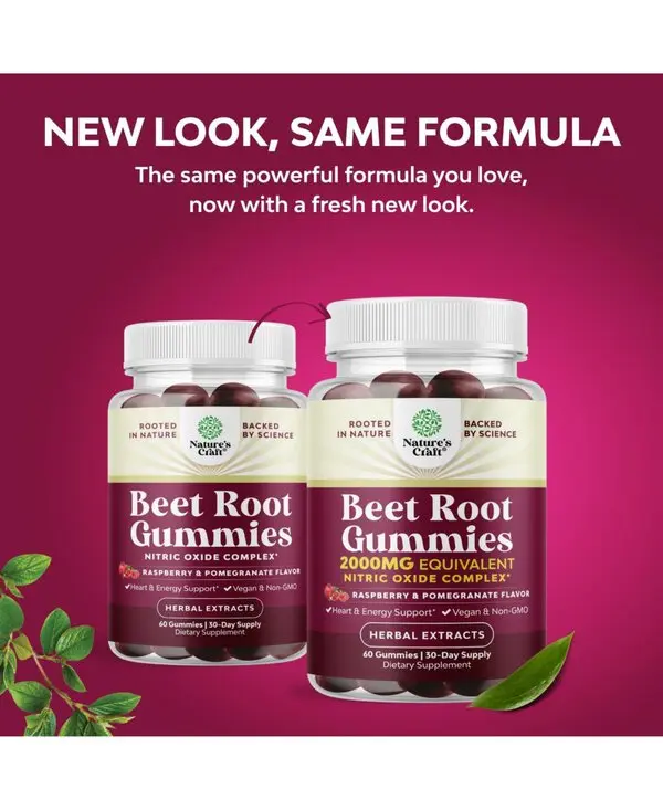NATURE'S CRAFT Beet Root Gummies With Grapeseed