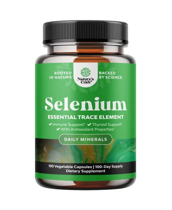 NATURE'S CRAFT Selenium 200mcg Capsules - No Color