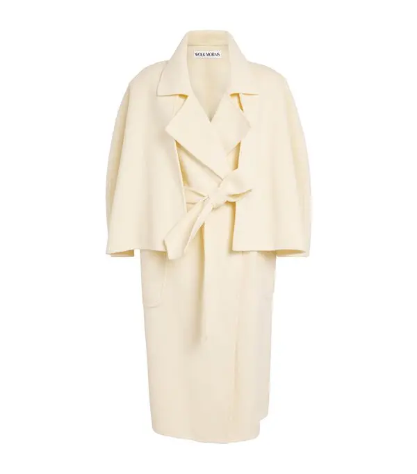 WOLK MORAIS Cashmere Belted Inverness Coat