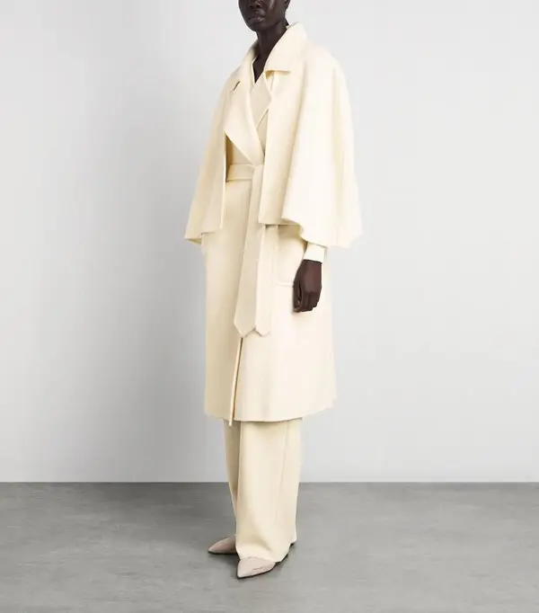 WOLK MORAIS Cashmere Belted Inverness Coat