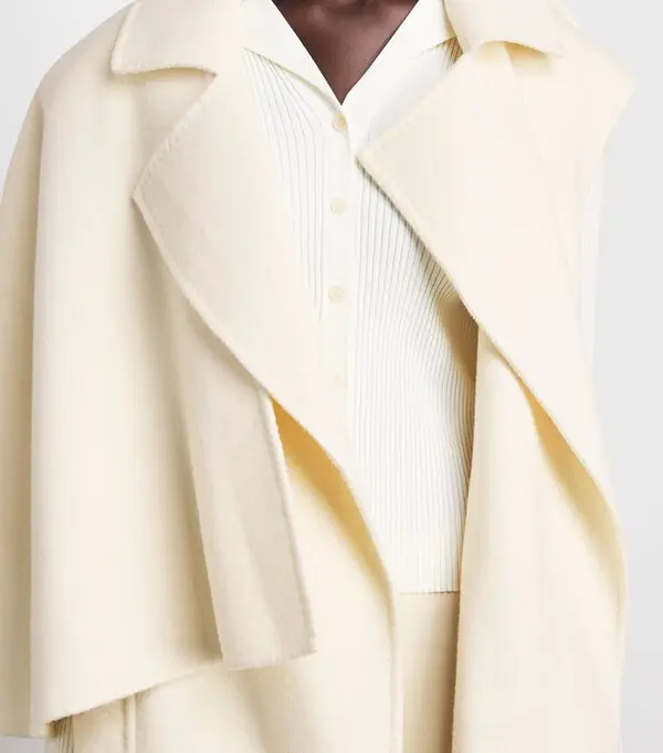 WOLK MORAIS Cashmere Belted Inverness Coat
