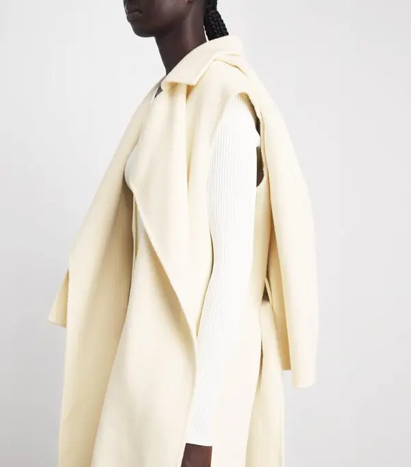 WOLK MORAIS Cashmere Belted Inverness Coat