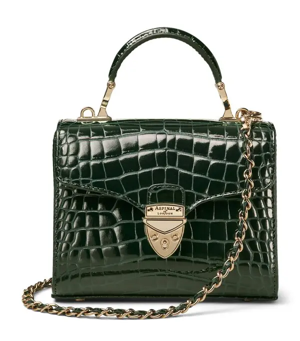 ASPINAL OF LONDON Mini Leather Mayfair Top-handle Bag