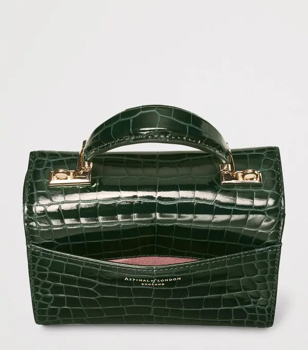 ASPINAL OF LONDON Mini Leather Mayfair Top-handle Bag