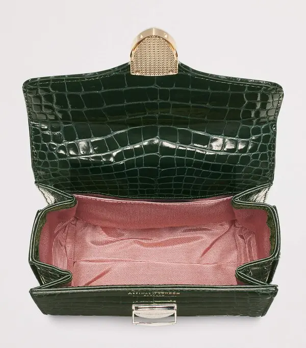 ASPINAL OF LONDON Mini Leather Mayfair Top-handle Bag