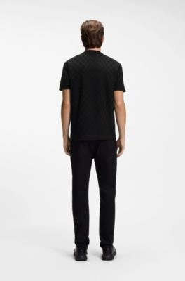 BOSS Porsche X Cotton T-shirt With Pasha Pattern