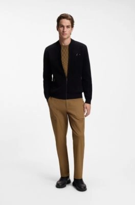 BOSS Porsche X Cotton T-shirt With Pasha Pattern - Brown