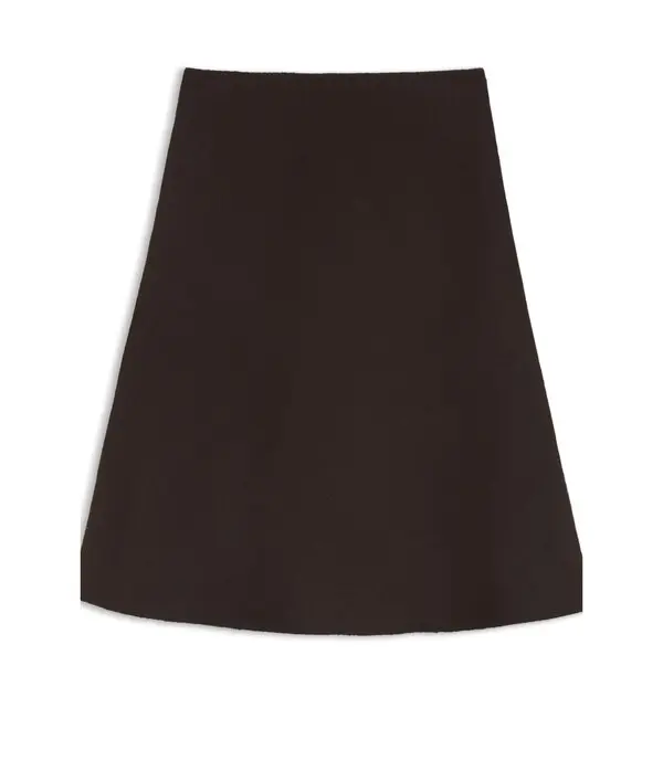 BOSS A-line Skirt In A Wool Blend
