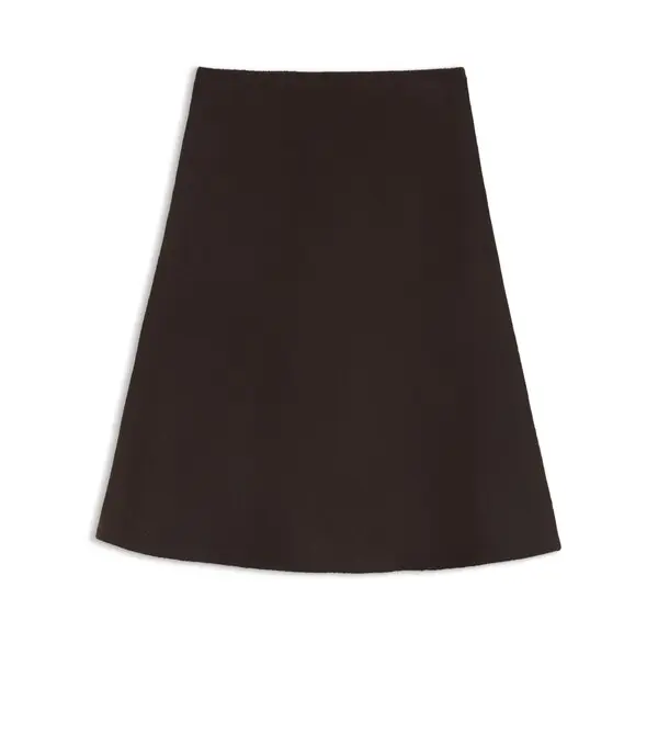 BOSS A-line Skirt In A Wool Blend