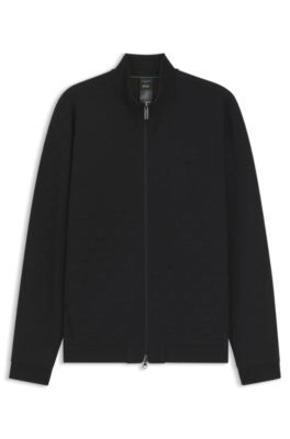 BOSS Porsche X Zip-up Sweatshirt With Pasha-check Jacquard