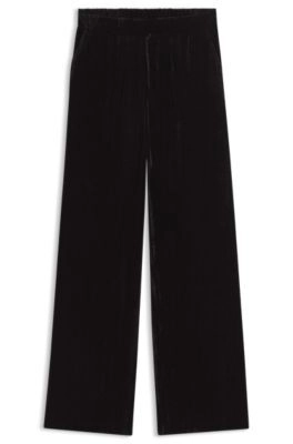 Hugo Relaxed-fit Pants In Velvet