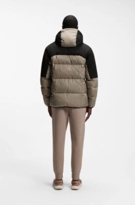 BOSS Water-repellent Jacket With Down Filling And Detachable Hood