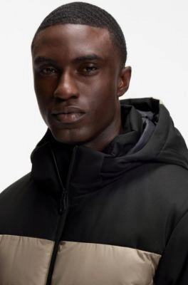 BOSS Water-repellent Jacket With Down Filling And Detachable Hood