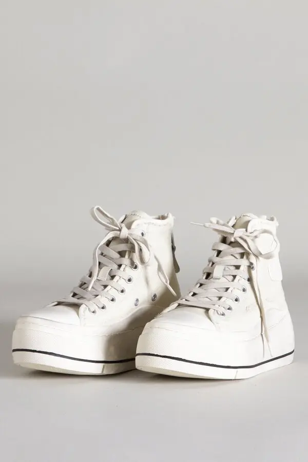 R13 Kurt High Top Sneaker - Ecru