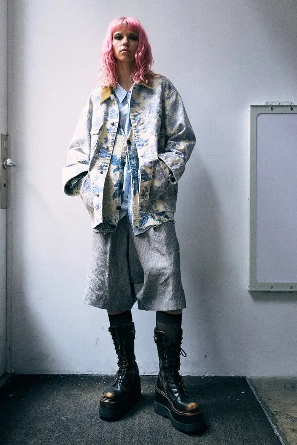 R13 Relaxed Chore Jacket - Dustbloom Indigo