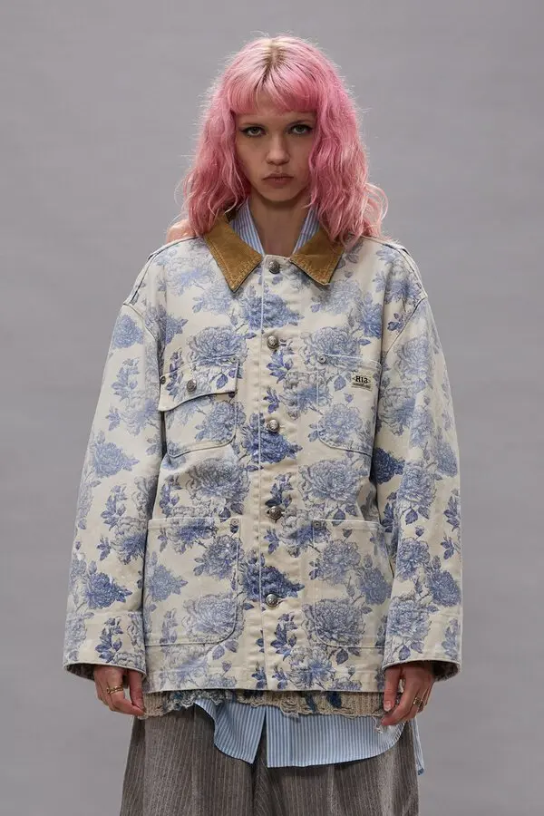 R13 Relaxed Chore Jacket - Dustbloom Indigo