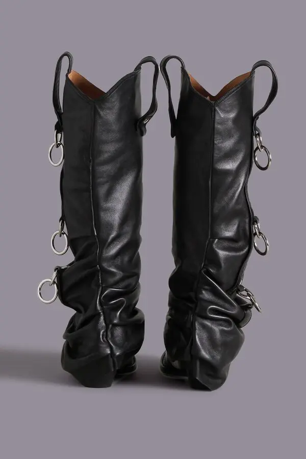 R13 Cowboy Boots Triple Harness Ring
