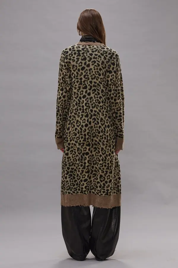 R13 Printed Long Cardigan - Multi