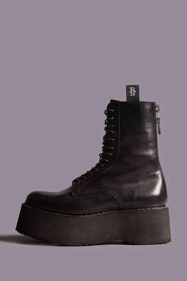 R13 Double Stack Boot - Black