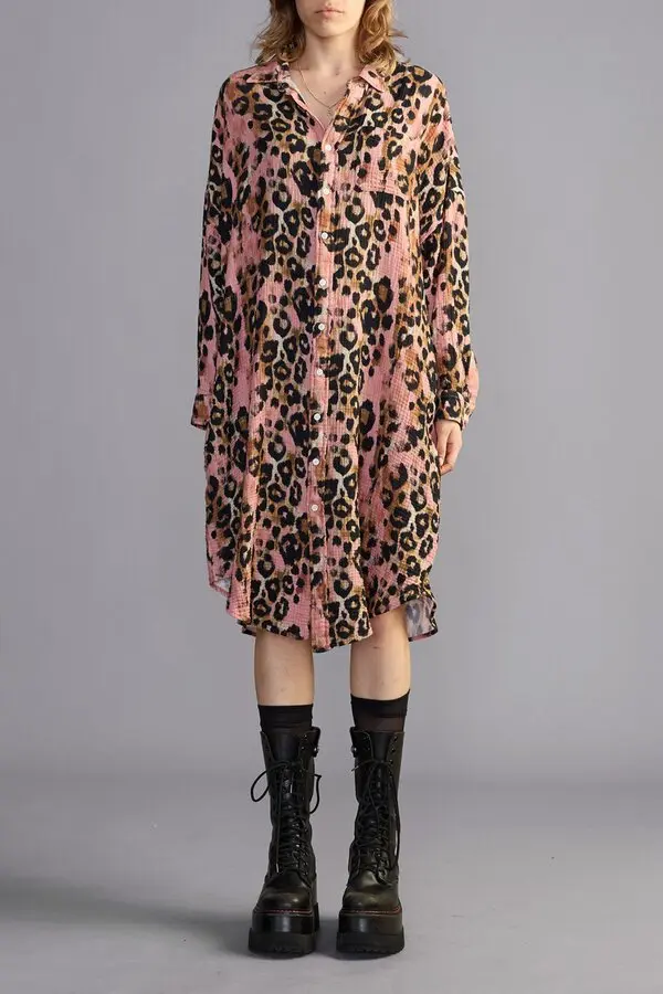 R13 Jumbo Shirtdress