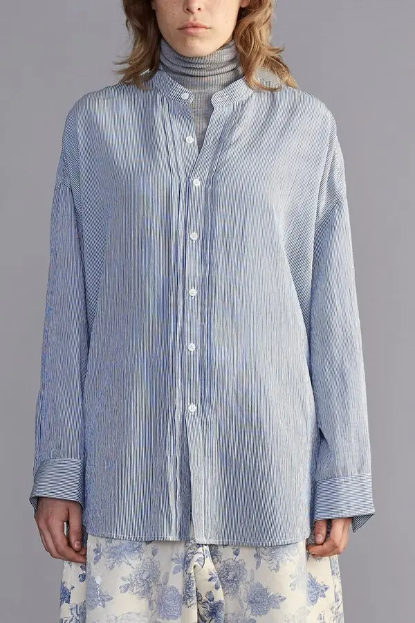 R13 Pleated Front Shirt