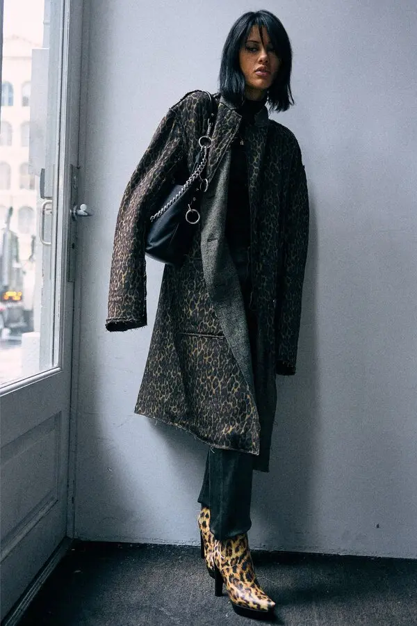 R13 Double Layer Reversible Raw Cut Coat
