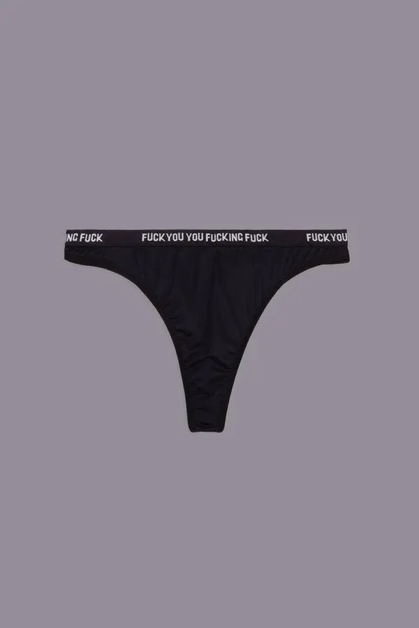 R13 Thong - Black