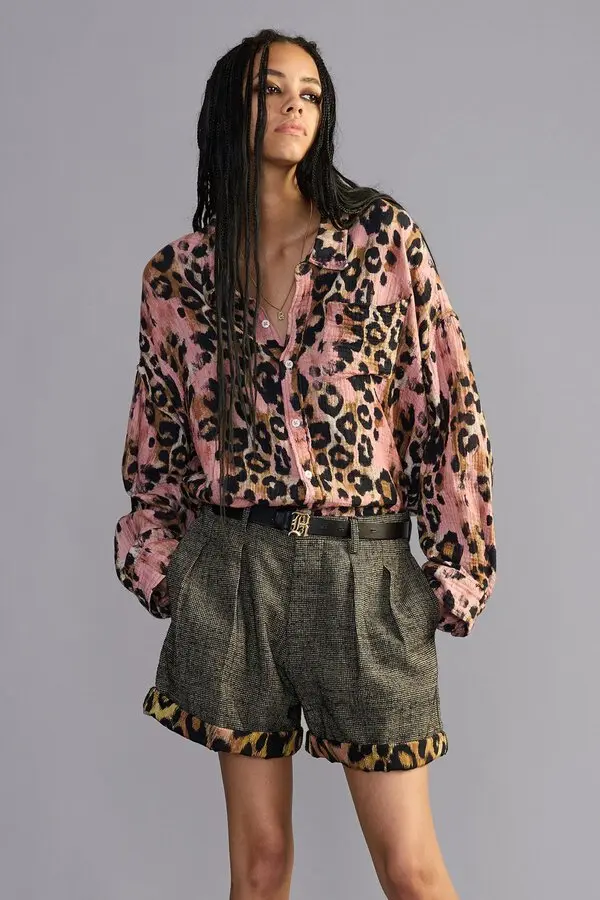 R13 Drop Neck Shirt - Multi