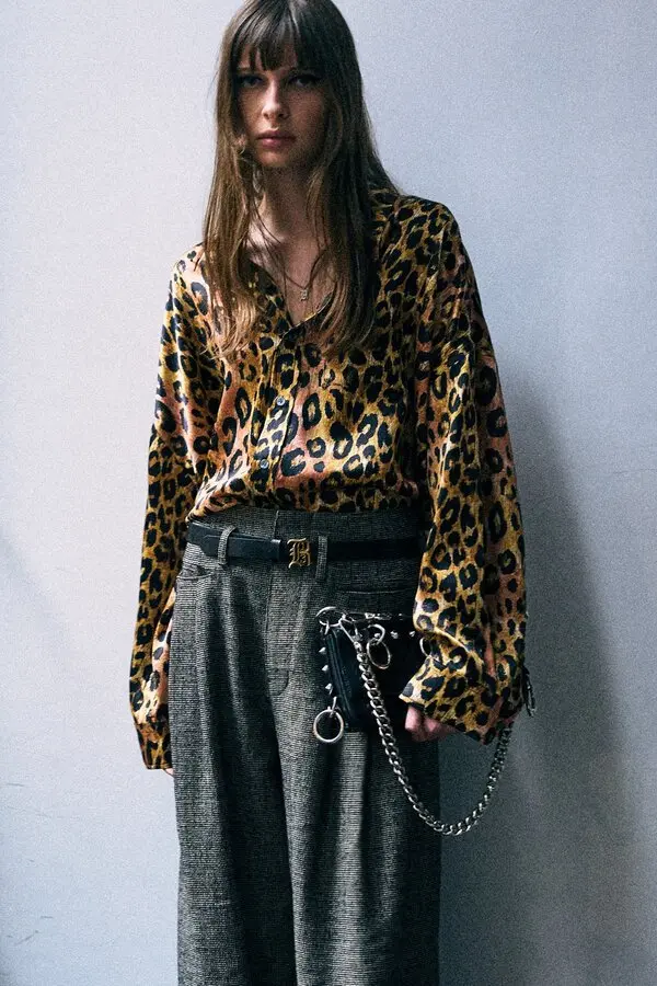R13 Drop Neck Shirt - Multi