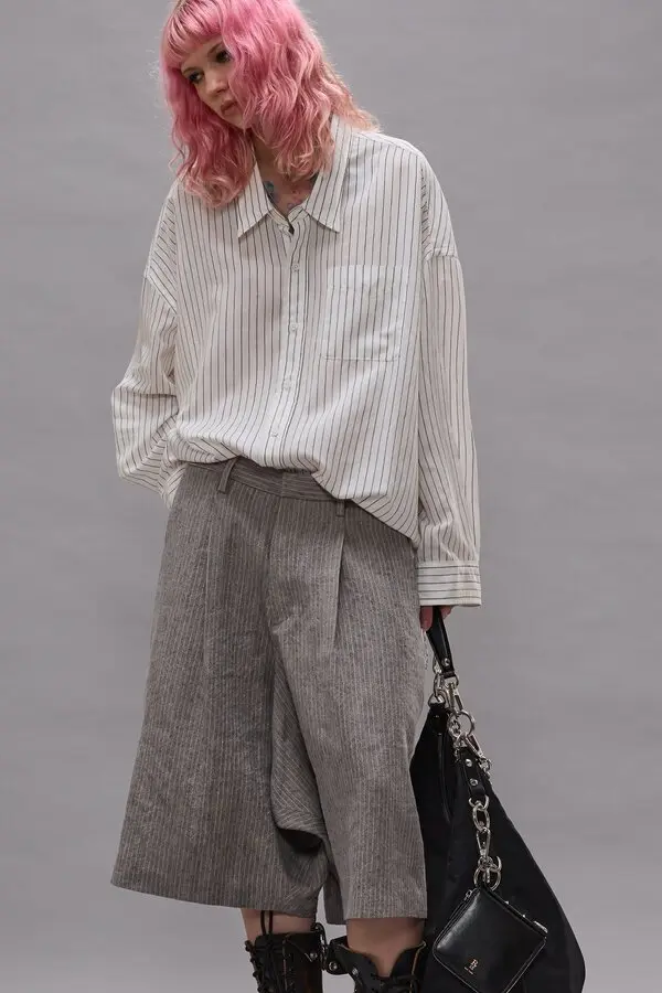 R13 Drop Neck Shirt - White