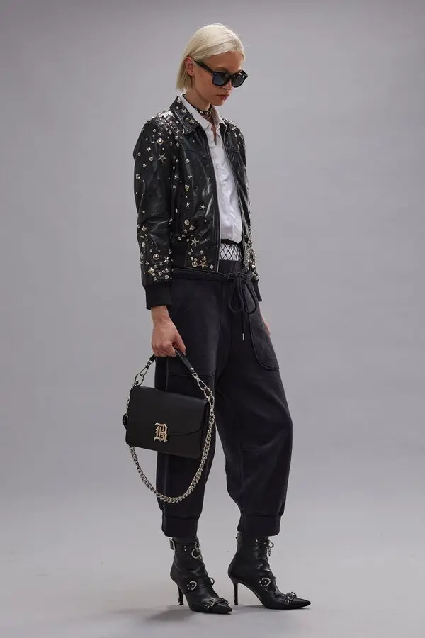R13 Deconstructed Cropped Sweatpant