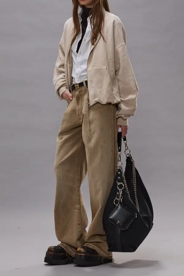 R13 Damon Pleated Jean