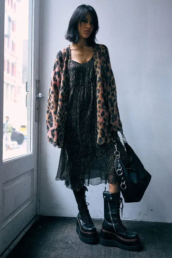 R13 Gathered Tank Dress - Multi