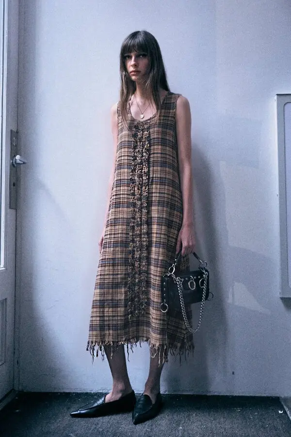 R13 Sleeveless Midi With Ruffles
