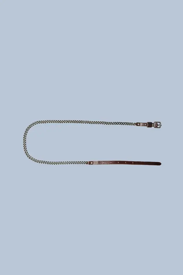 R13 Skinny Chain Belt