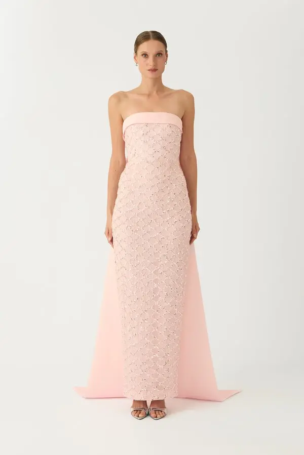 SAU LEE Amal Beaded Dress