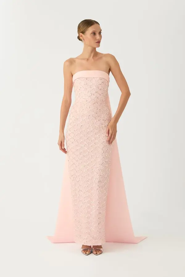 SAU LEE Amal Beaded Dress