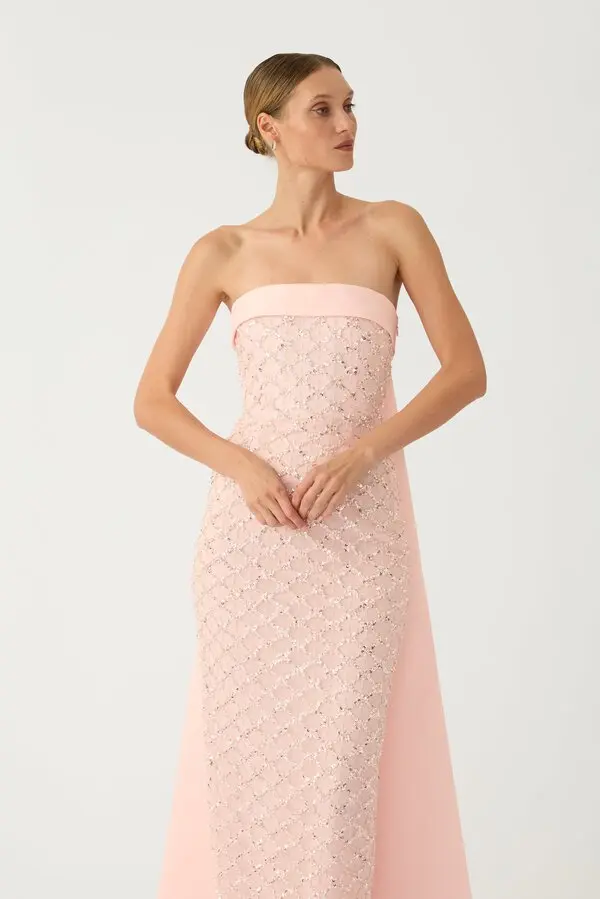 SAU LEE Amal Beaded Dress
