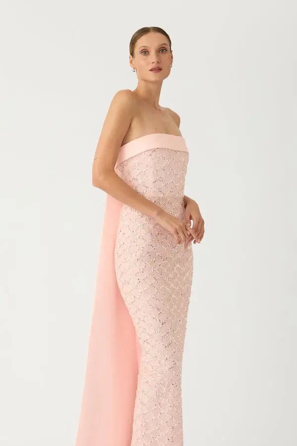 SAU LEE Amal Beaded Dress