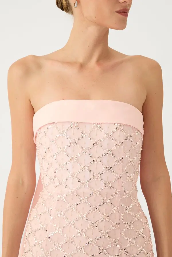 SAU LEE Amal Beaded Dress
