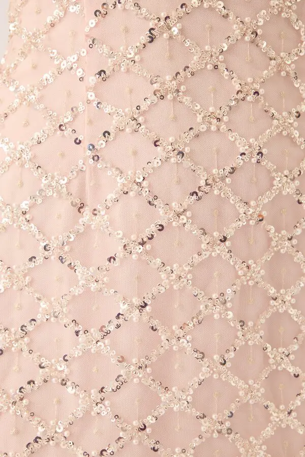 SAU LEE Daya Beaded Mini Dress
