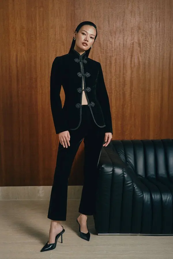 SAU LEE Dixie Velvet Pant