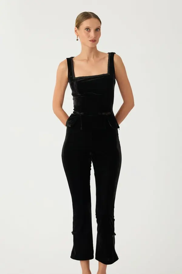 SAU LEE Dixie Velvet Pant