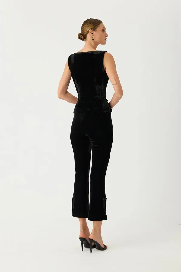 SAU LEE Dixie Velvet Pant