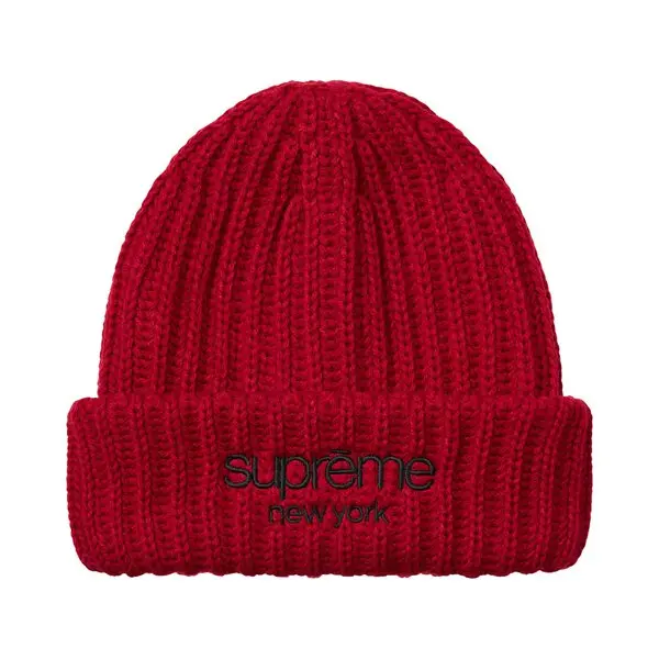 Supreme Classic Logo Chunky Ribbed Beanie