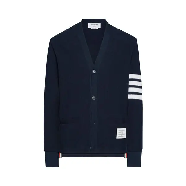 Thom Browne Long-sleeve Neck Cardigan 'navy - Blue