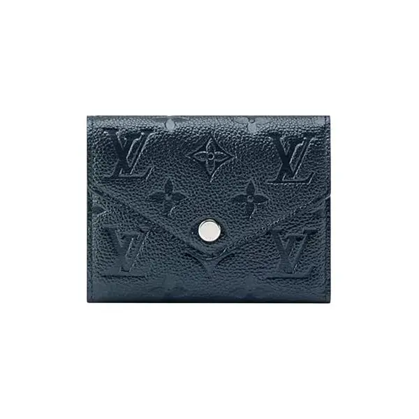 LOUIS VUITTON Victorine Wallet 'shimmery Ink Monogram Embossed Empreinte Cowhide Leather